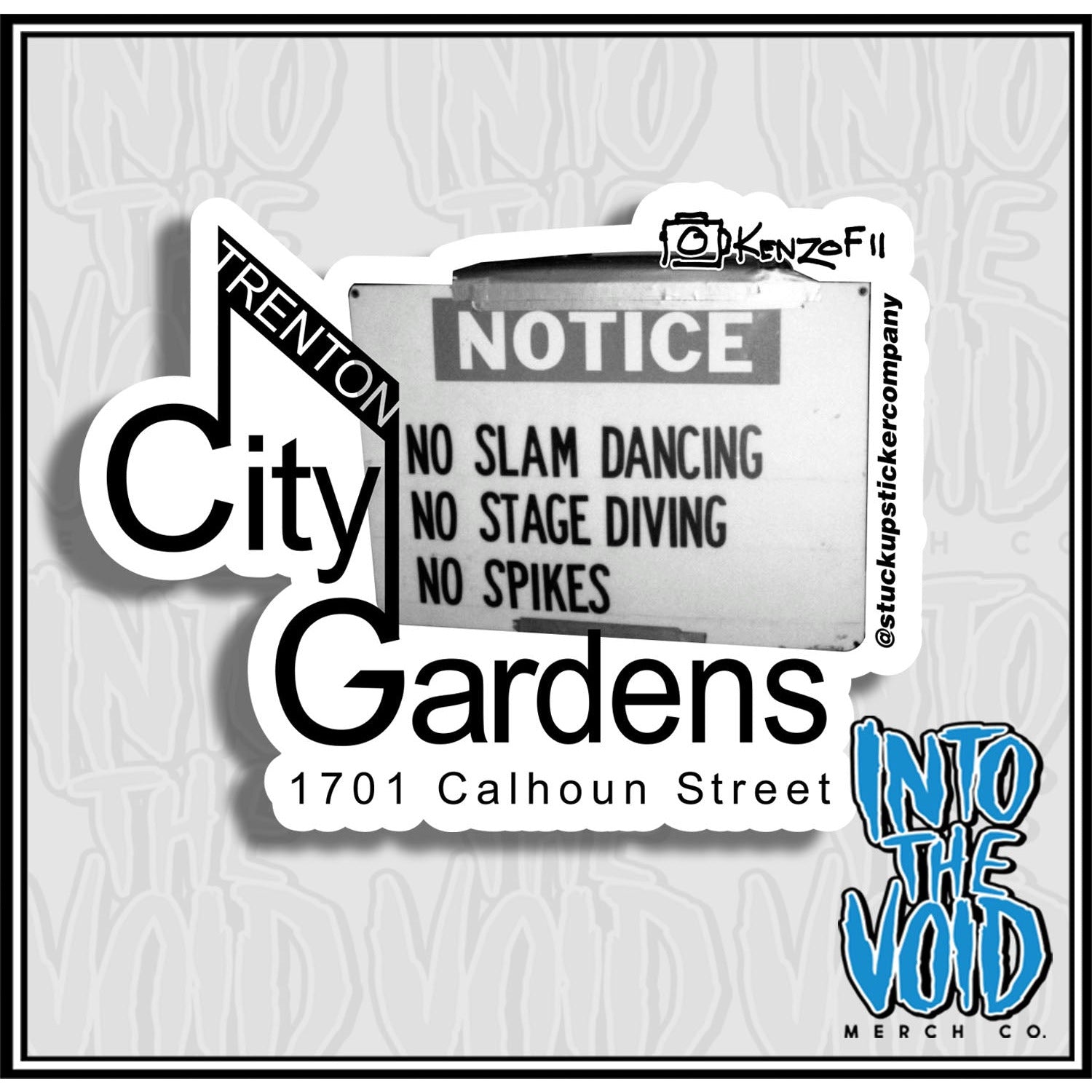 KEN SALERNO - CITY GARDENS LOGO Sticker